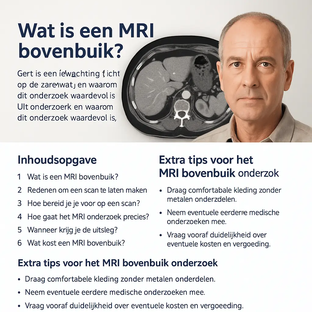 MRI bovenbuik onderzoek: wat wordt er precies onderzocht? - Doc vadis